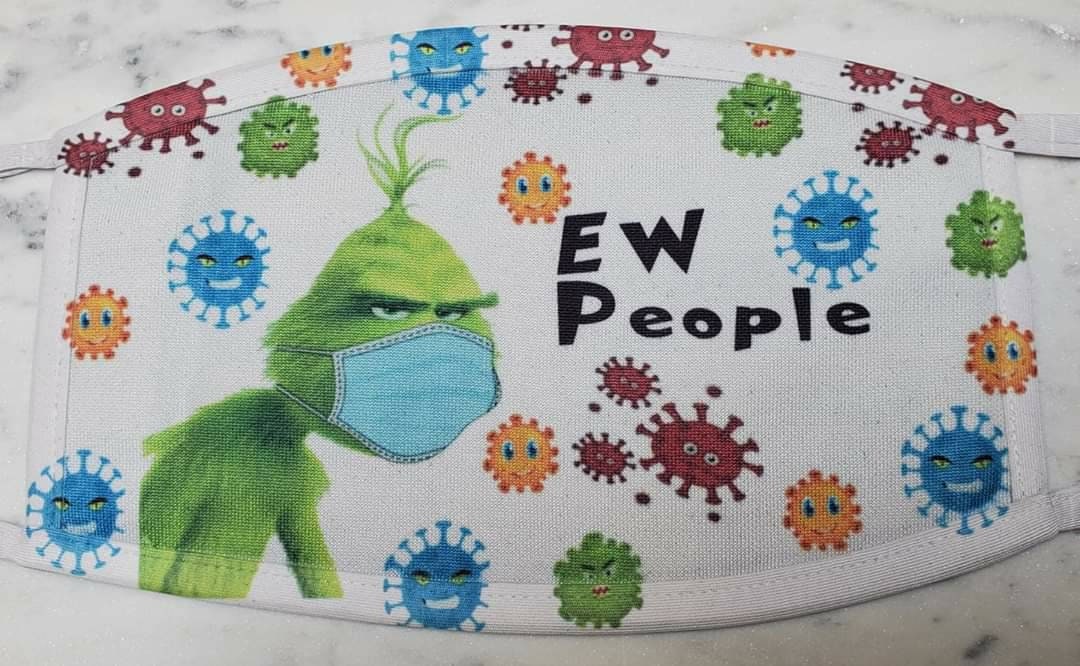 Grinch Face Mask – Dynasty Designz, LLC